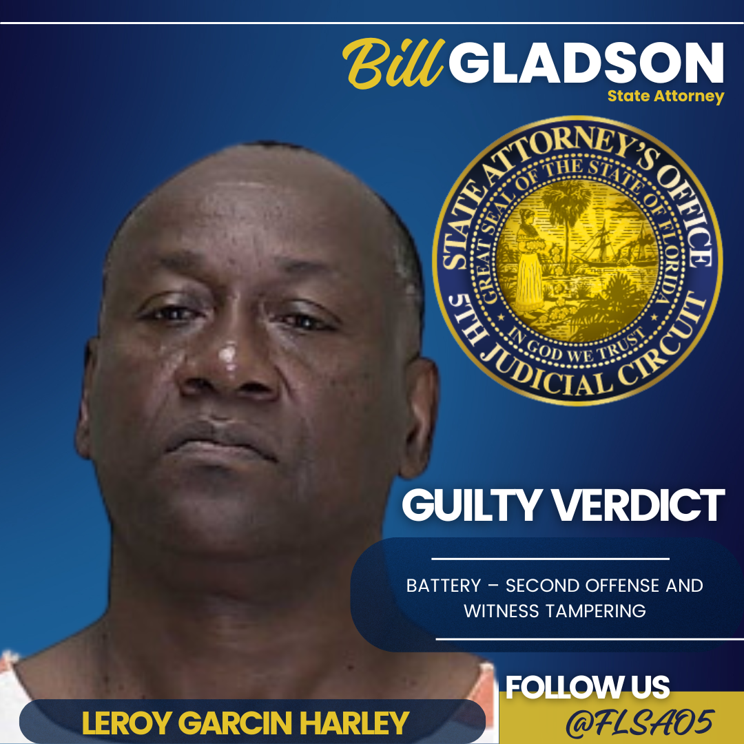 DEFENDANT CONVICTED OF BATTERY AND WITNESS TAMPERING - Office of The ...